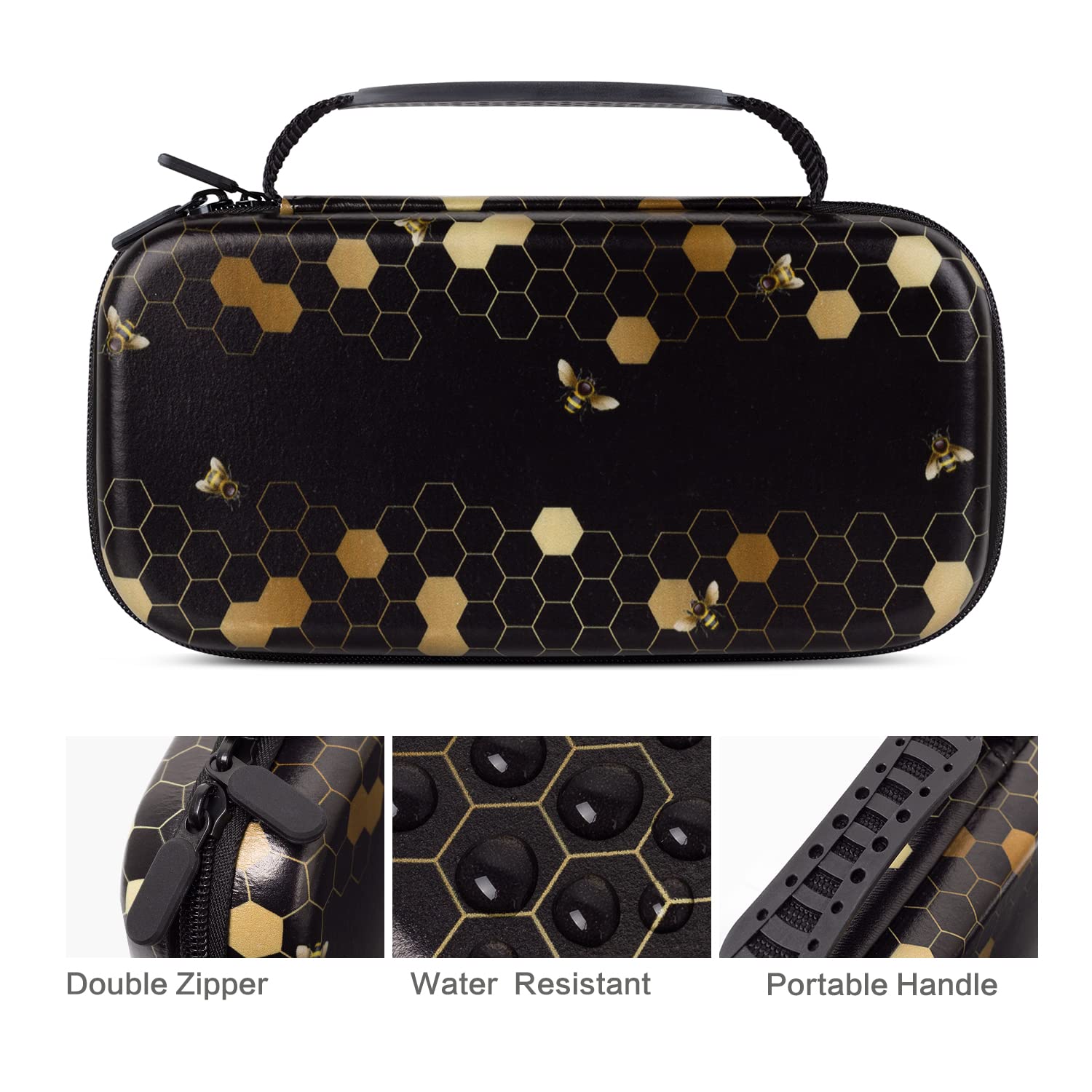 Drodalala Nintendo Switch Carrying Case OLED 2021, Nintendo Switch Case 2017 Girls, 20 Game Card Slots for Nintendo Switch Console Joy-Con, Dockable Heystop Protective Controller Case Accessories