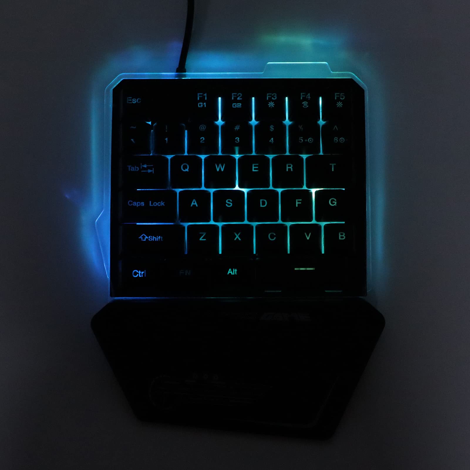 One-Handed RGB Mechanical Gaming Keyboard, 35 Keys Portable Mini RGB Gaming Keyboard support for Vista/for Win7/for Win8/for WIN10/for Android/for OS