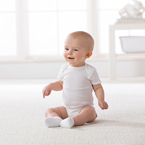 Gerber Baby 4-Pack Short-Sleeve Onesies Bodysuit, white, 3T