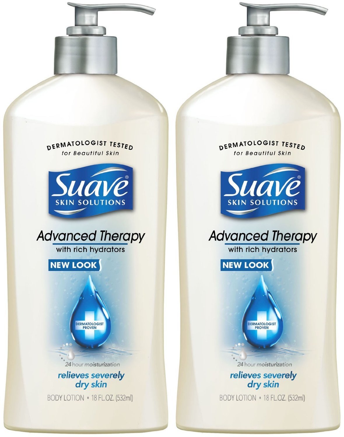 Suave Lotion, Hydro Complex Advanced Therapy 2-Pack â Daily Moisturizing Body Lotion for Dry Skin with Vitamin E, 18 Oz Ea