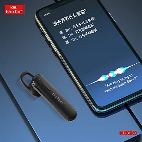 BABYCE Bluetooth Earpiece for Cell Phone with Mic Wireless in Ear Earbud Headphones Car Headset Noise Canceling Hands Free Calling Compatible Driving