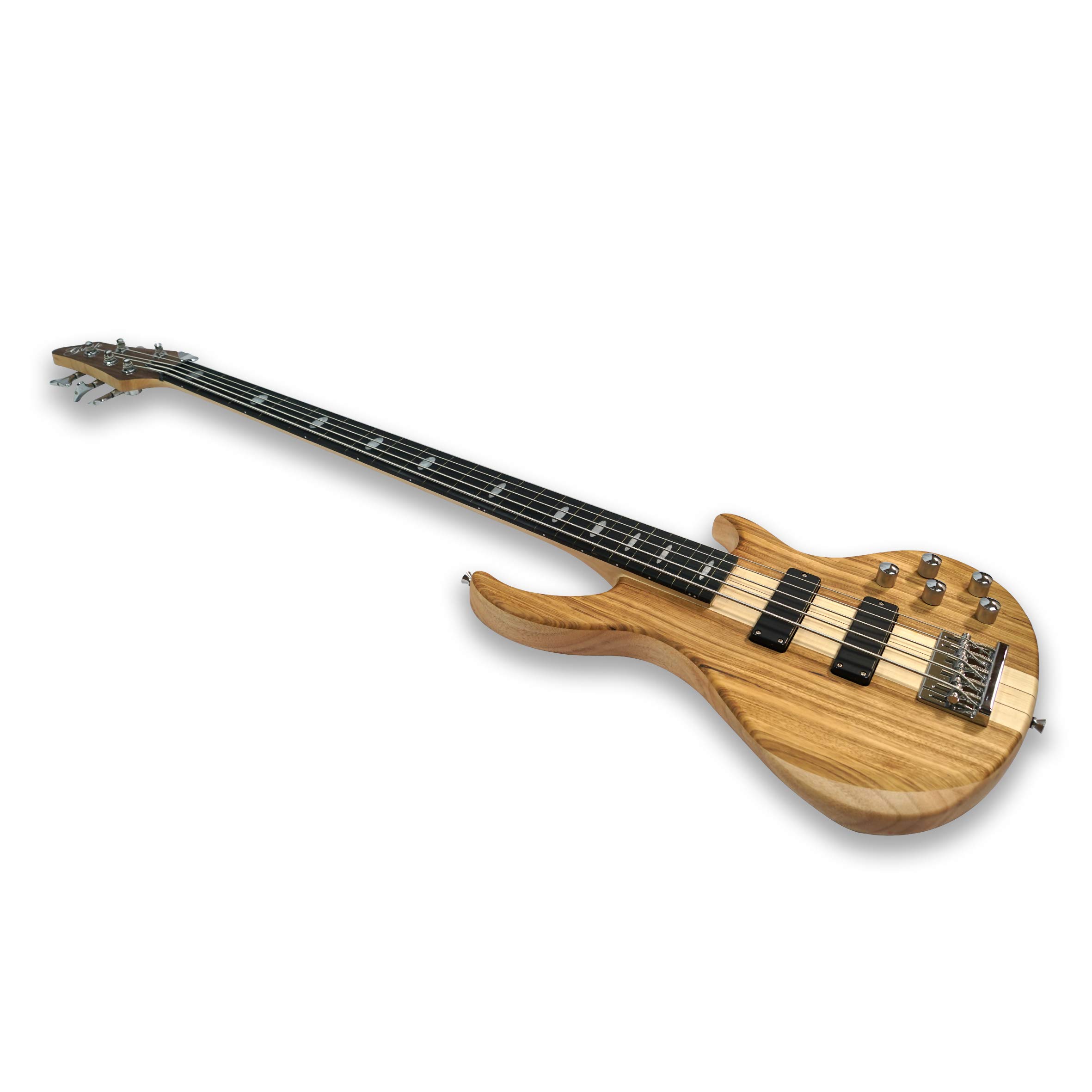 Fretless 5 String Electric Bass Guitar Millettia Laurentii+Okoume body