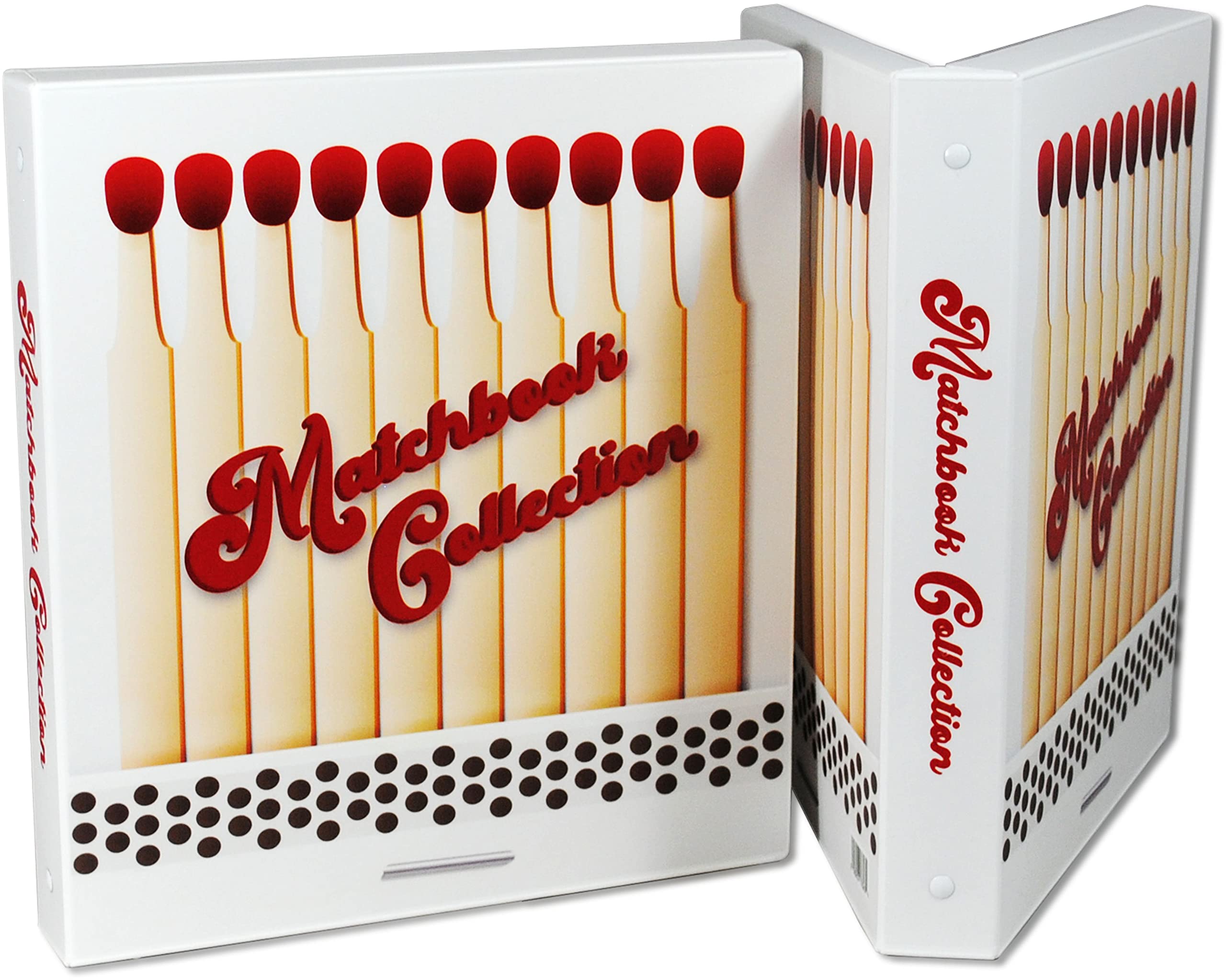 UniKeep Matchbook Cover Collection Storage Album for Display, Protection, and Archival. Includes 15 Pages. Holds 90 Matchbooks
