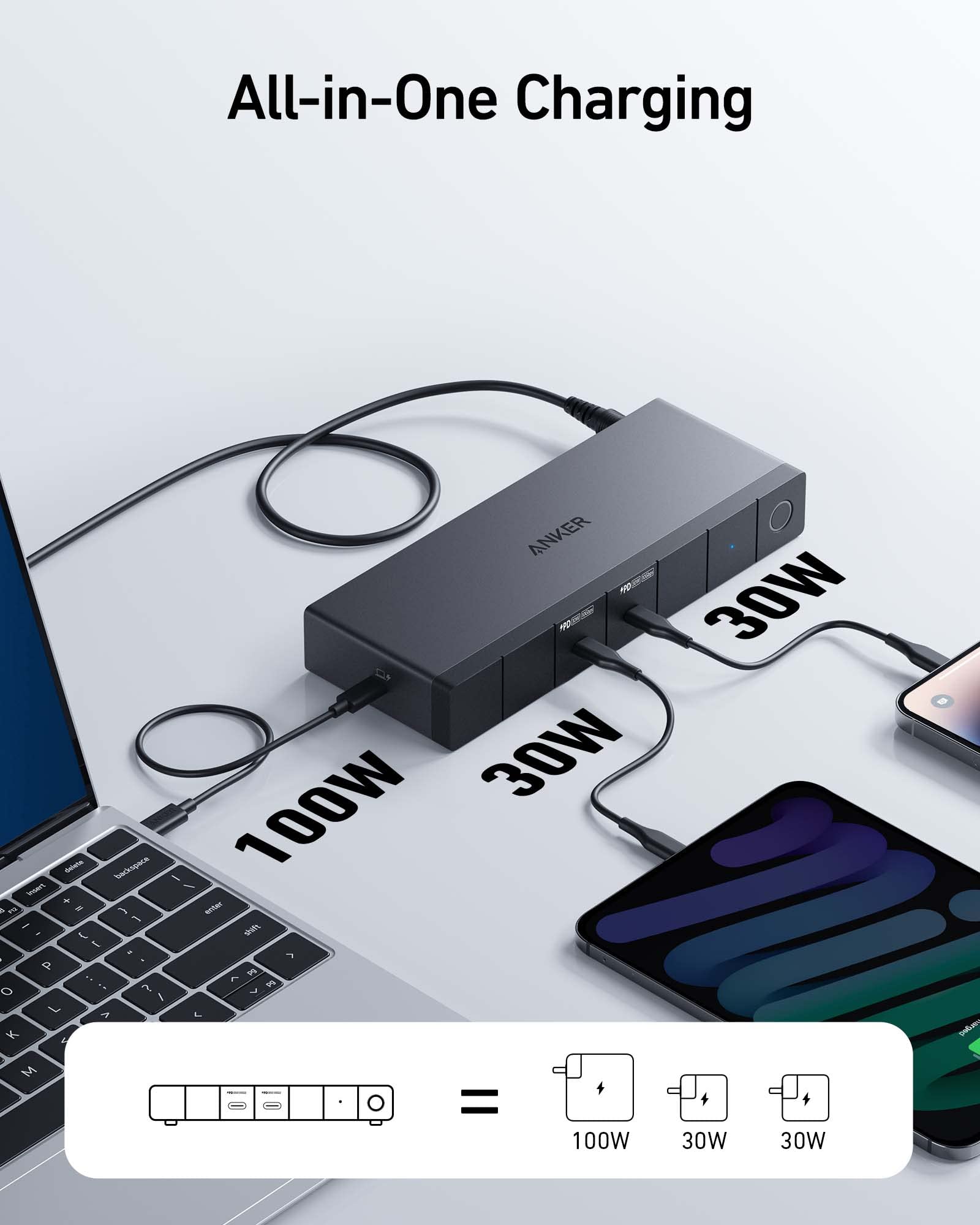 Anker 568 USB-C Docking Station (11-in-1, USB4), Up to 100W Charging for Laptop, 40Gbps Data Transfer, Etherne & 8K@60Hz HDMI Cable, Ultra High Speed 4K@120Hz 48Gbps 6.6 ft Ultra HD HDMI to HDMI Cord
