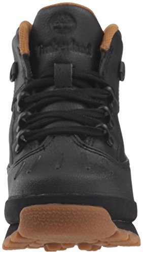 Timberland Unisex-Kid's Euro Hiker Shell Toe Fashion Boot, Black Full Grain, 6 Medium US Big Kid