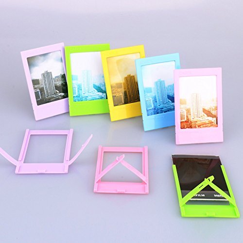 Fujifilm Instax Mini 9 Film Camera (Flamingo Pink) + Film Pack(10 Shots) + Pleather Case + Filters + Selfie Lens + Album + Frames & Stick-on Frames Exclusive Instax Design Bundle