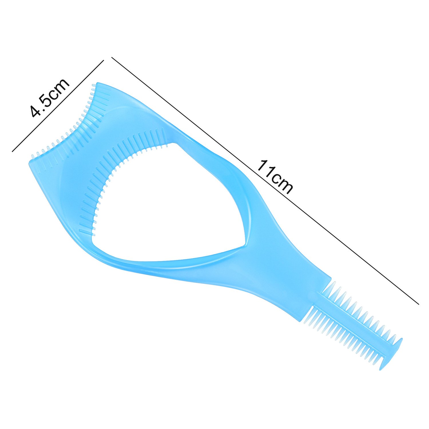 TecUnite 6 Pieces 3 in 1 Eyelashes Tools Mascara Shield Applicator Guard Eyelash Guide for Makeup, 3 Colors