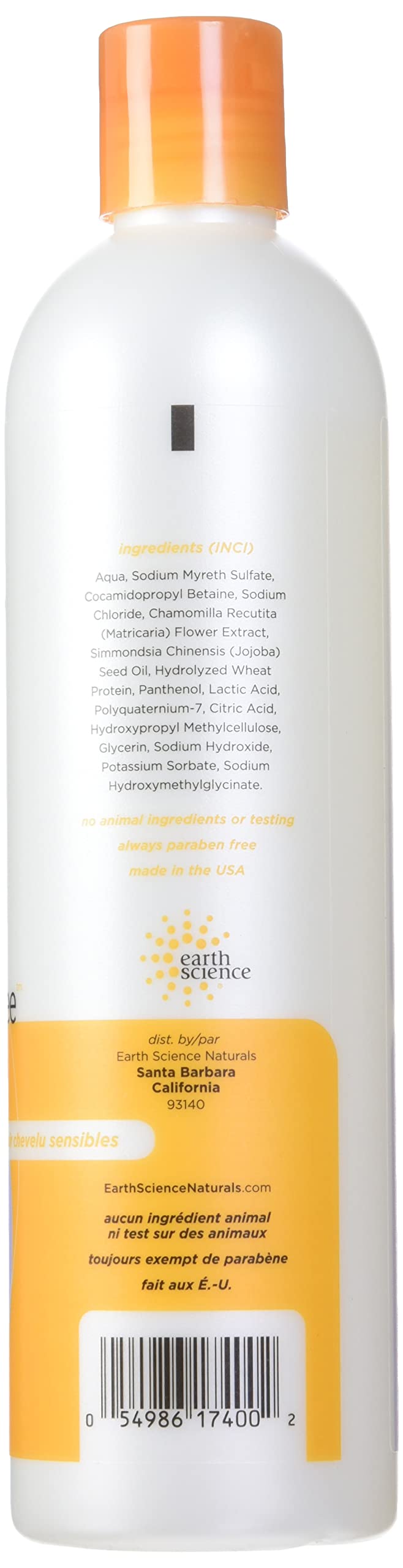Earth Science Fragrance Free Shampoo, 12-Ounce Bottles (Pack of 3)