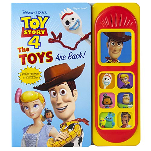 Disney Pixar Toy Story 4 Woody, Buzz Lightyear, Bo Peep, and More! - The Toys are Back! Sound Book - PI Kids (Play-a-sound: Toy Story 4)