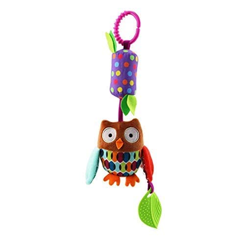 BornCare Baby Crib Hanging Plush Toys with Rattle c-Clip, with teether 0 to 24 mths