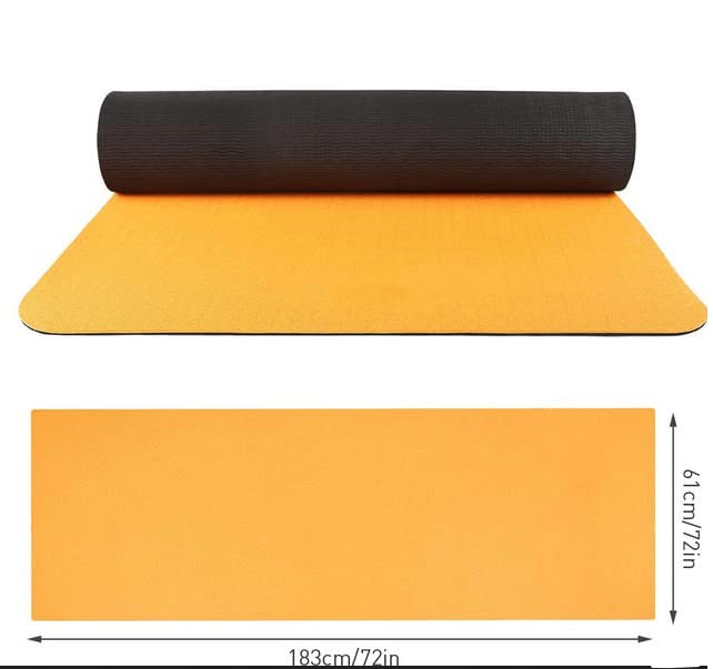 Arômes et Évasions - Yoga Matt - Clearance - CLEARANCE -Yoga Accessories -Mattress -Orange -6mm