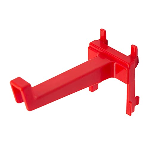 AMLESO 10 Pieces Wall Mounted Hole Board Hook Portable Garage Multifunction Easy to Install, Big Single Hook