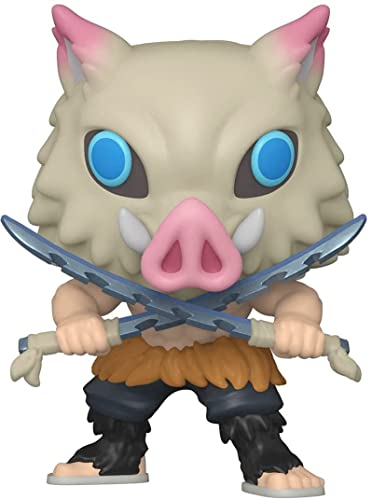 POP Demon Slayer - Inosuke Hashibira Funko Vinyl Figure (Bundled with Compatible Box Protector Case), Multicolor, 3.75 inches