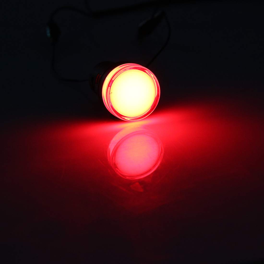 uxcell 10Pcs Red Indicator Light AC/DC 110V, 22mm Panel Mount, for Electrical Control Panel, HVAC, DIY Projects