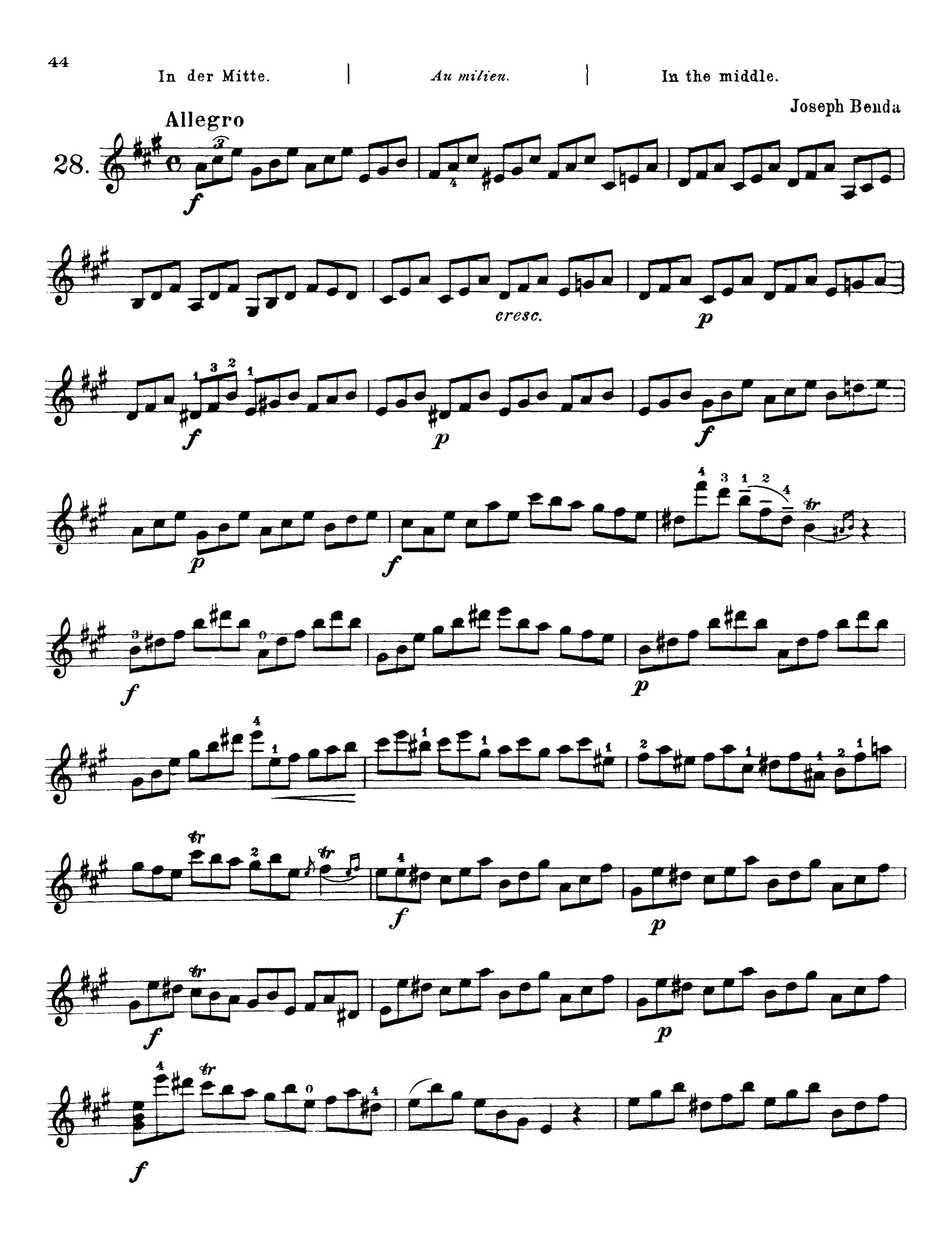 ETUDEN-SAMMLUNG FOR VIOLINE , STUDIES AND EXERCISES FOR VIOLIN, COLLECTION D'ETUDES POUR VIOLON. by CARL FLESCH[ReImaged for Clarity. Student Loose Leaf Facsimile Edition.]
