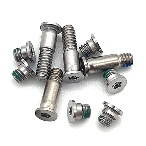 balikha 10 Pieces Replace Bottom Case Cover Screws Metal Components for 13in A1932 Accessories, Argent
