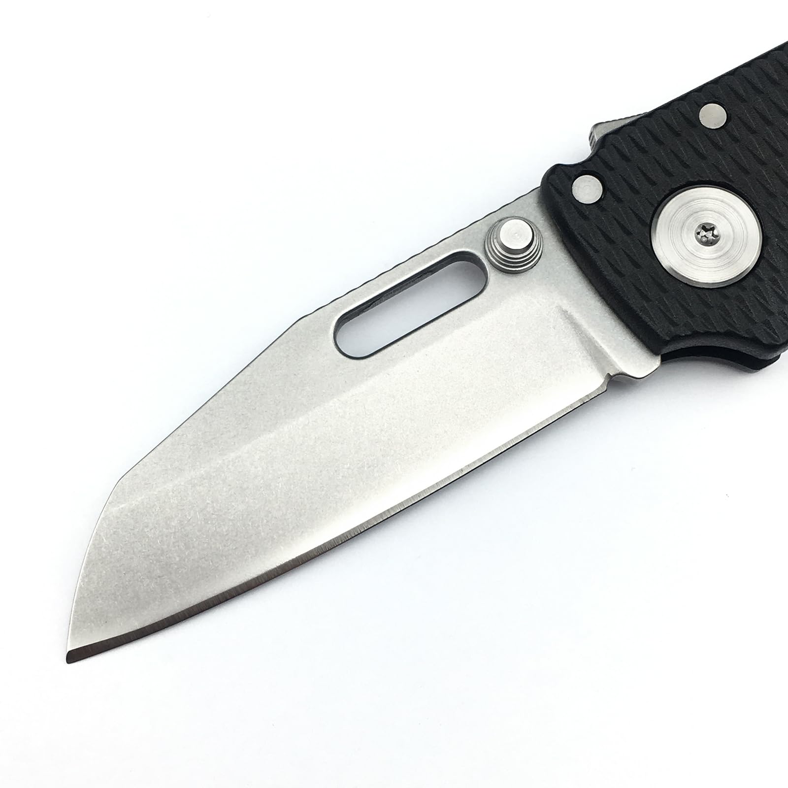 Thumb Assisted Opening Folding Pocket Knife, Shark Lock Knife with 2.8ββ 8Cr13MoV Steel Blade, Grivory Handle, Reversible Pocketclip for Camping Hunting