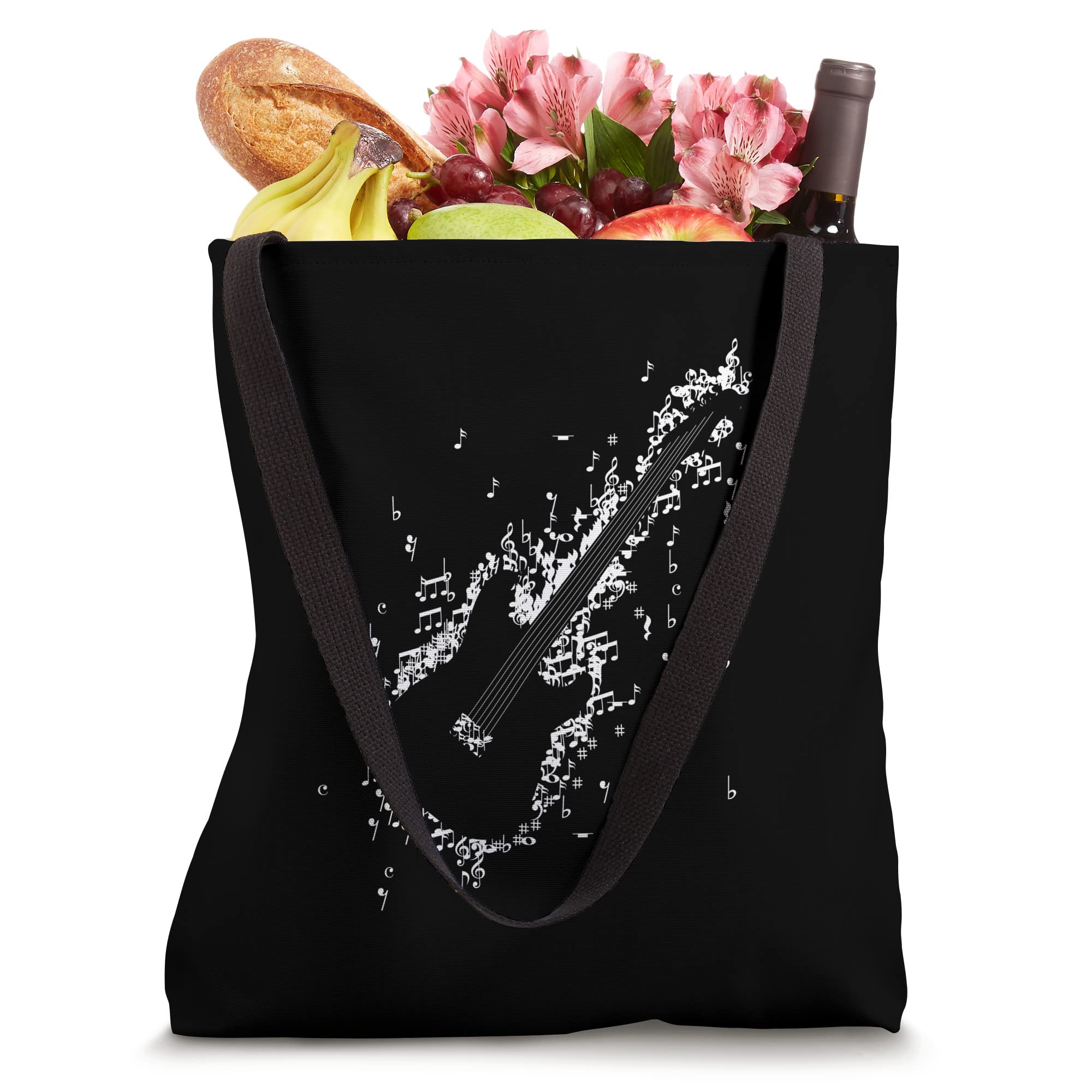Guitar Instrument Musical Notes Music Tote Bag