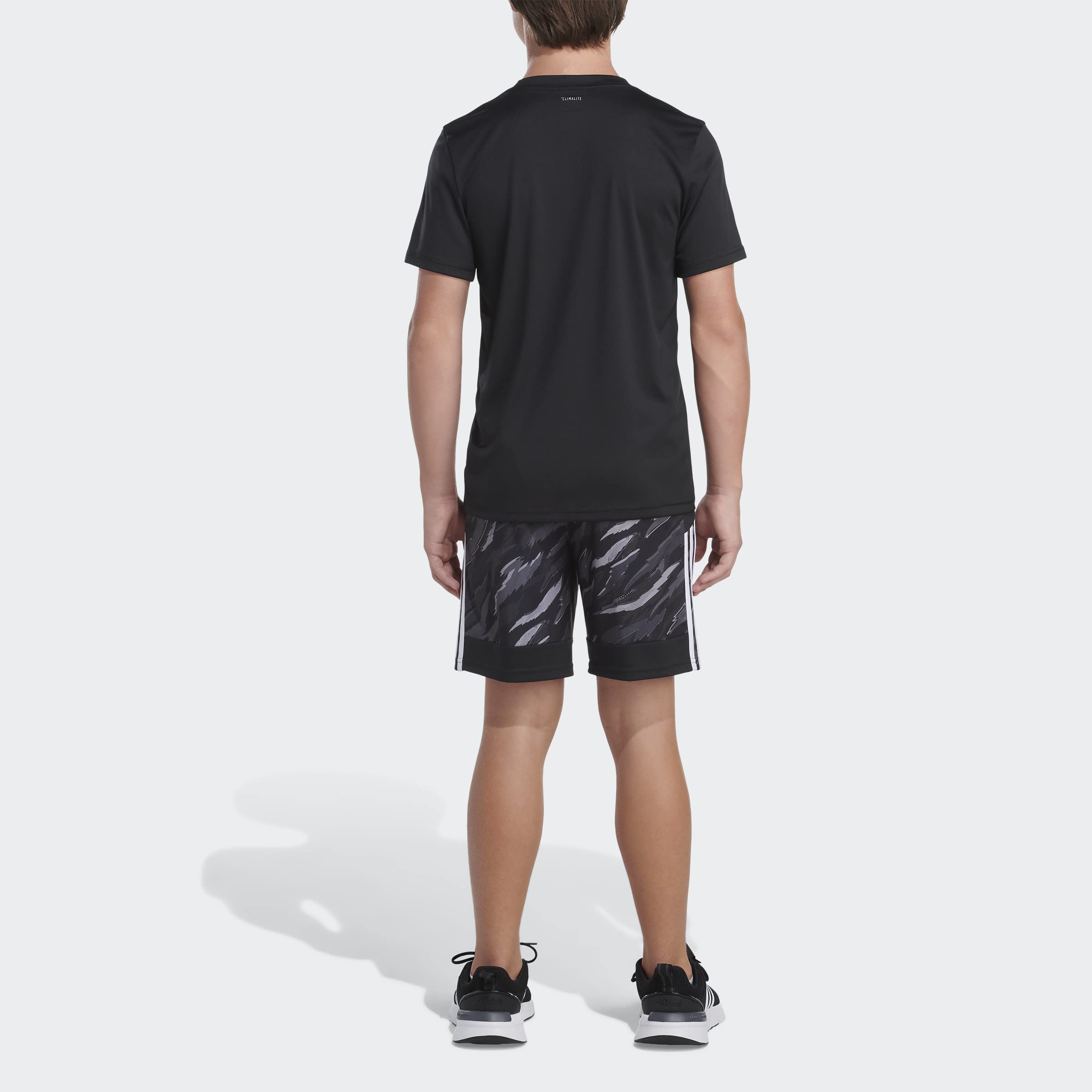 adidas Boys' AEROREADY Tiger Camo Short, White, X-Large (18/20)