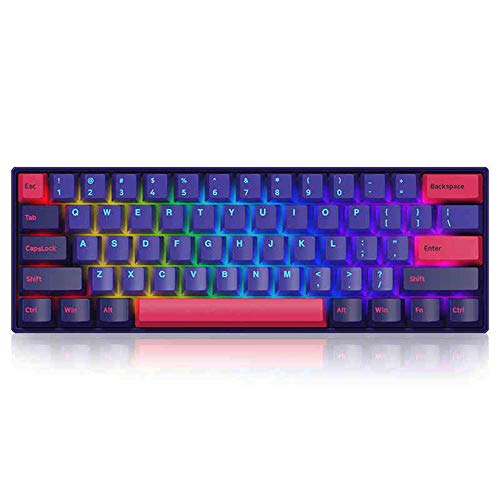EPOMAKER ACR98 Mini 78-Key Wired Hotswap Mechanical Gaming Keyboard with Acrylic Case & RGB Backlight, Double-Shot PBT Keycaps, NKRO Programmable for Gamers/Mac/Win (Gateron Orange Switch)