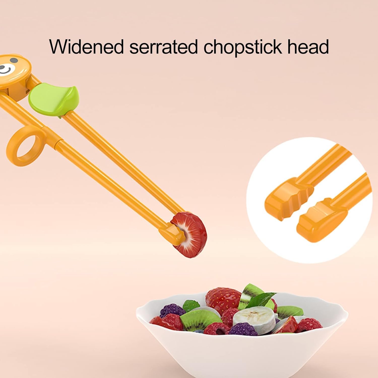 Black Training Chop-sticks for Kids, Training Chop-sticks Comfortable Grip Chewable Cartoon Chop-sticks for Beginners Learning chop-sticks Flatware