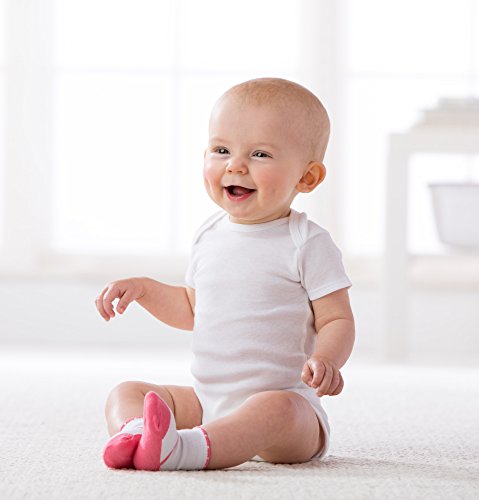 Gerber Baby 4-Pack Short-Sleeve Onesies Bodysuit, white, 3T