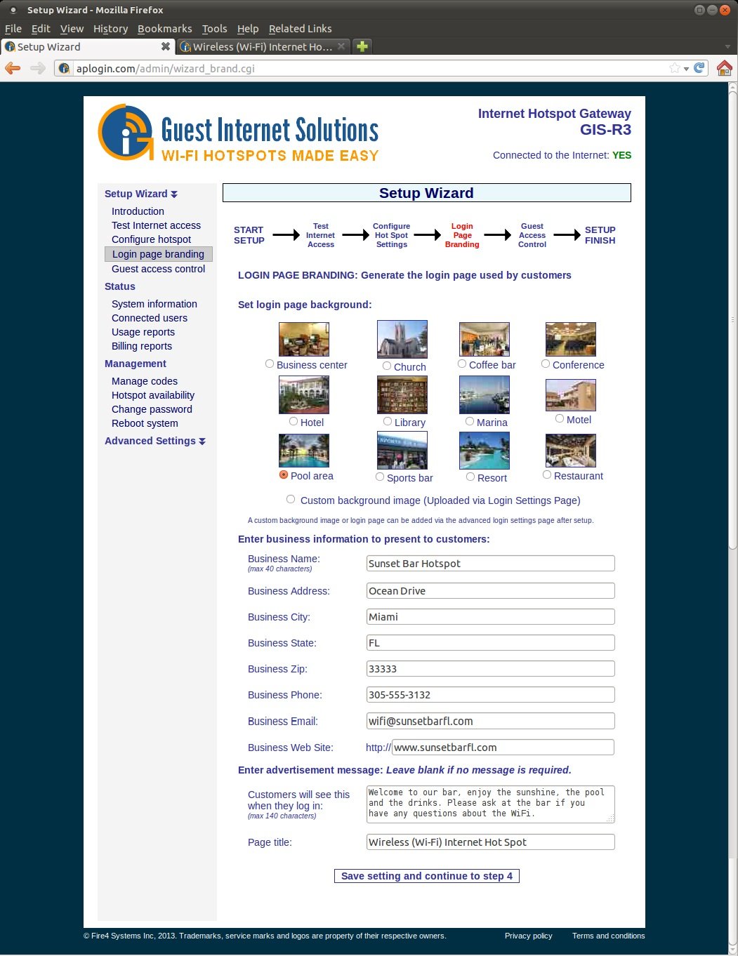 GIS-R4 Internet Gateway for Business Hotspots