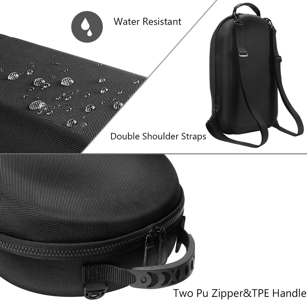 Esimen Fashion Hard Case for Oculus Rift S PC-Powered VR Gaming Headset and Controllers Accessories Travel Bag (Black)