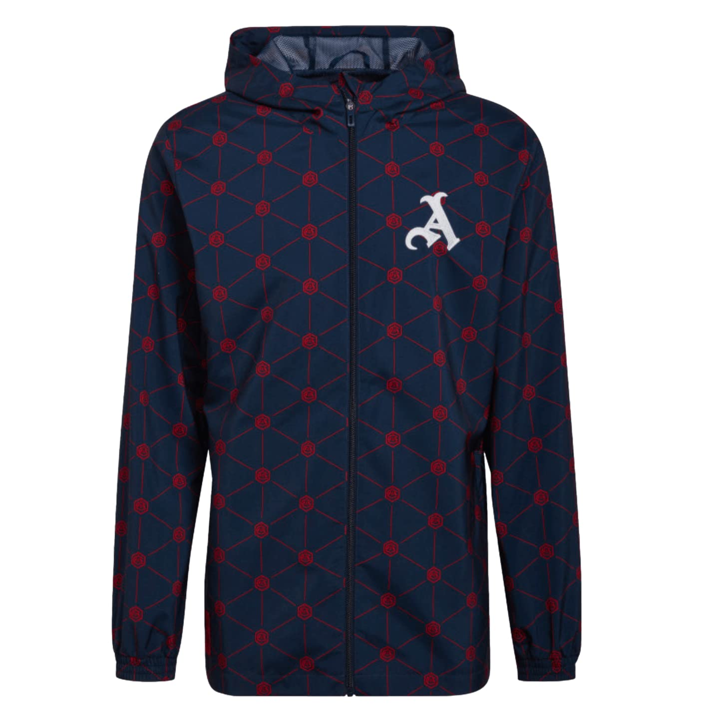 adidas Men's Soccer Arsenal Q2 Windbreaker Jacket (as1, alpha, x_l, regular, regular, X-Large)