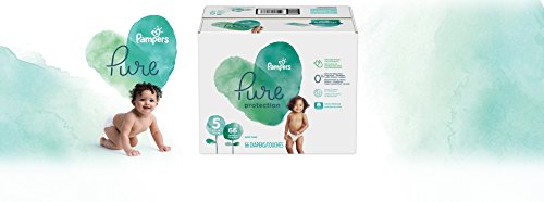 Pampers Pure Disposable Baby Diapers, Hypoallergenic and Fragrance Free Protection, Size 5, 66 Count, Giant