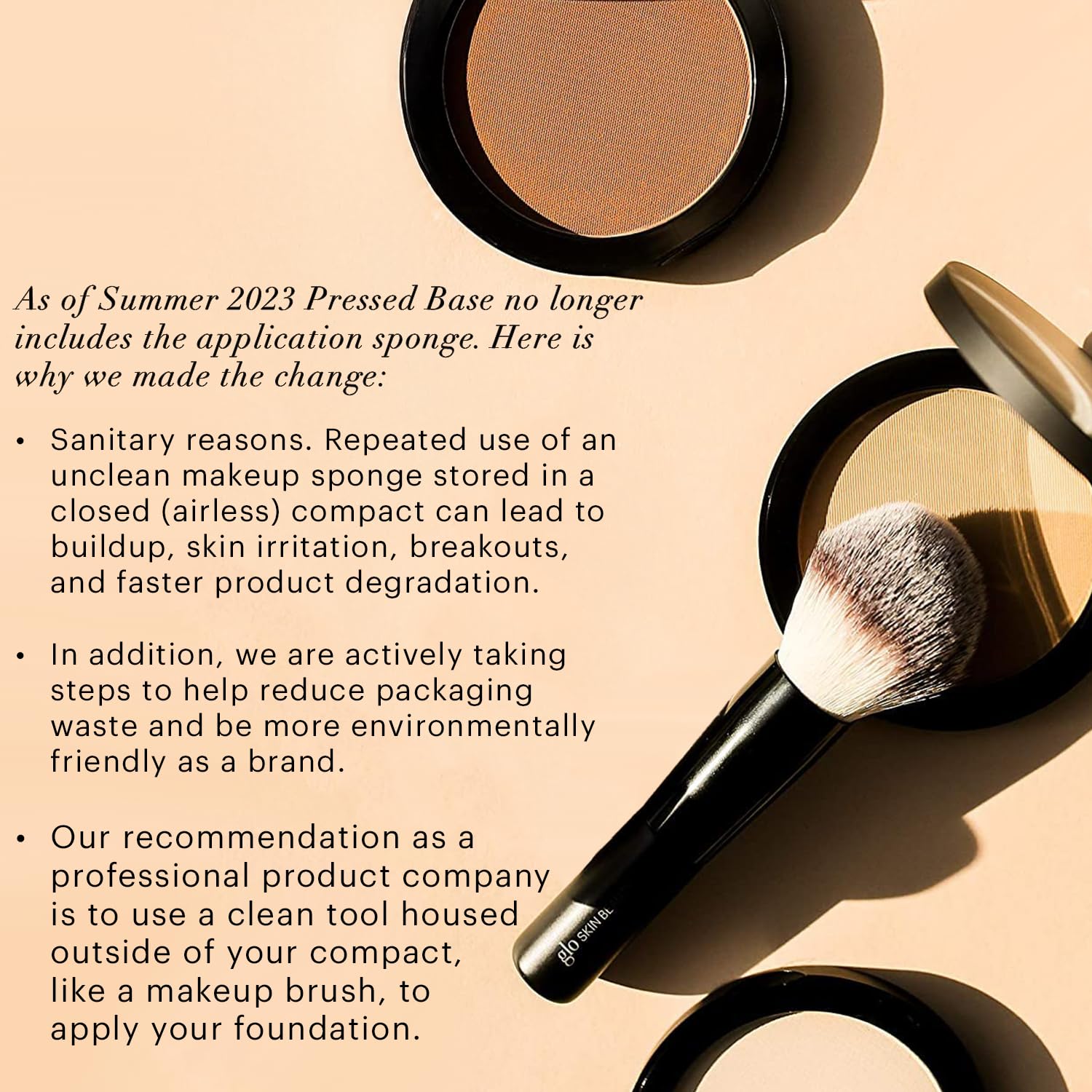 Glo Skin Beauty Pressed Base Powder Foundation Makeup (Golden Medium) - Flawless Coverage for a Radiant Natural, Second-Skin Finish