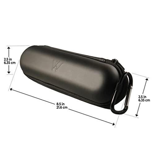 Wilken Electric Toothbrush Case | Universal Travel Case | EVA Toothbrush Case | Compatible with Oral B Pro, Phillips Sonicare and More (Black)