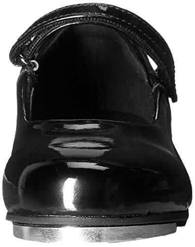 Leo Baby-Girl's Rhythm TAP Dance Shoe, Black, 7 Medium US Toddler
