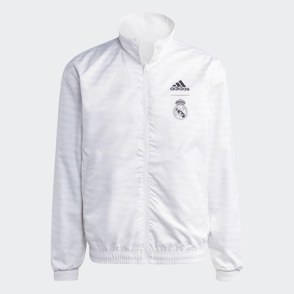 adidas Real Madrid Anthem Jacket Men's, White, Size S