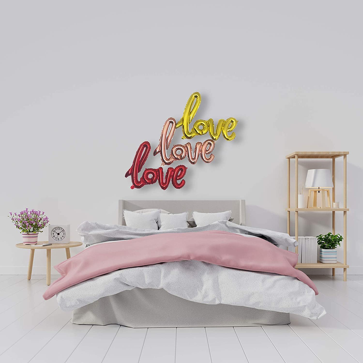 Cafurty 42 Inch Love Balloon Champagne Gold Letter Decorations Valentines Wedding Romantic Balloon Anniversary Decor, Bridal Shower or Birthday – Gold