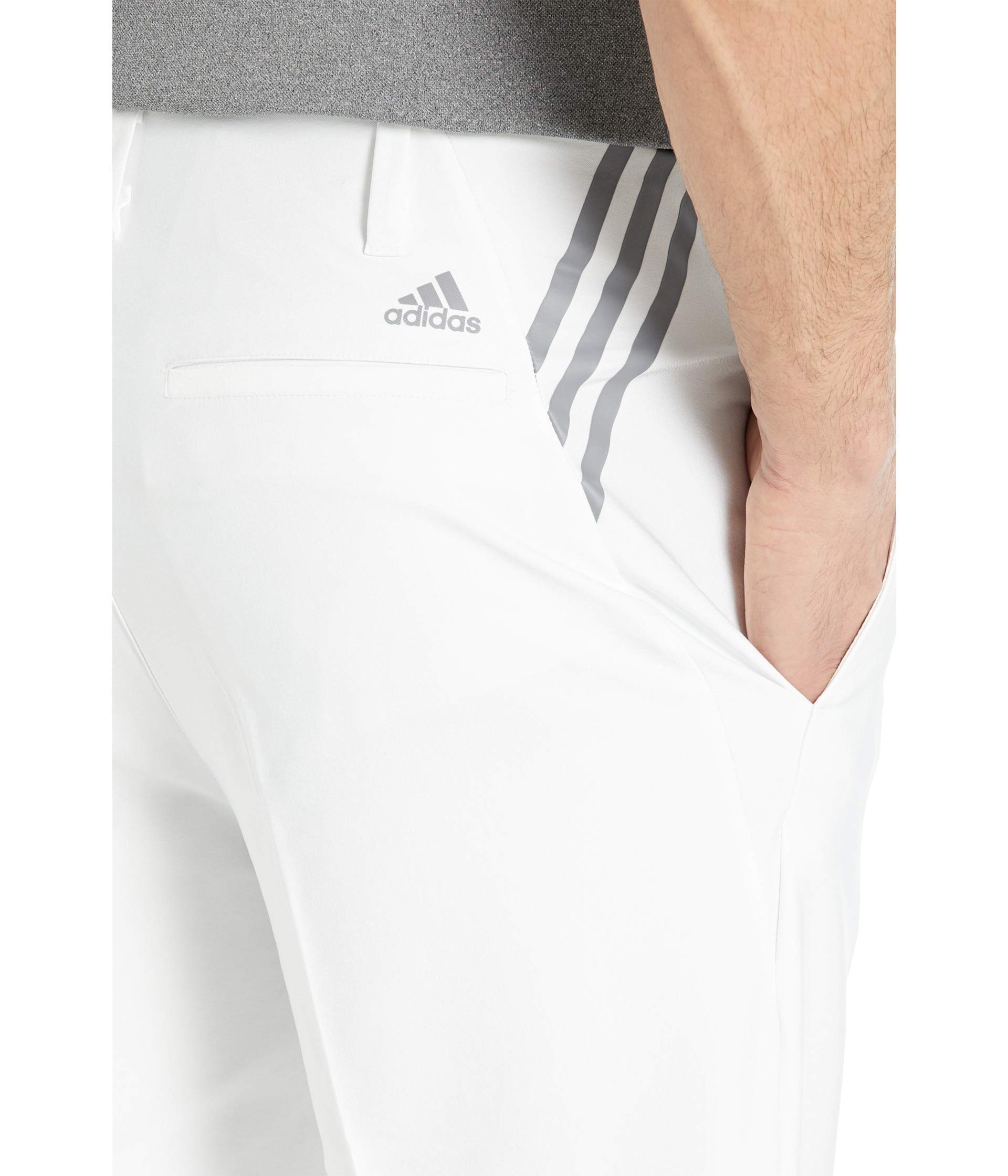 adidas Golf Ultimate365 3-stripes Competition Shorts, White, 32"