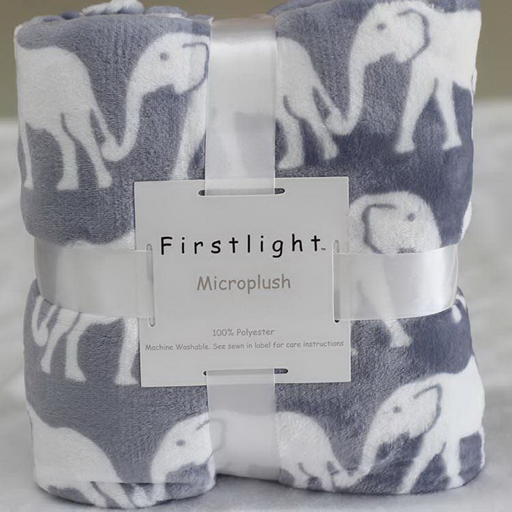 UE STORE Soft Microplush Elephant Blanket Baby Blanket 127 X 178CM