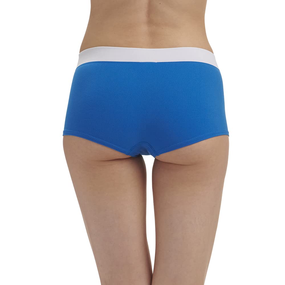 adidas Women's Adi Active Shorts (Bluebird, Large)
