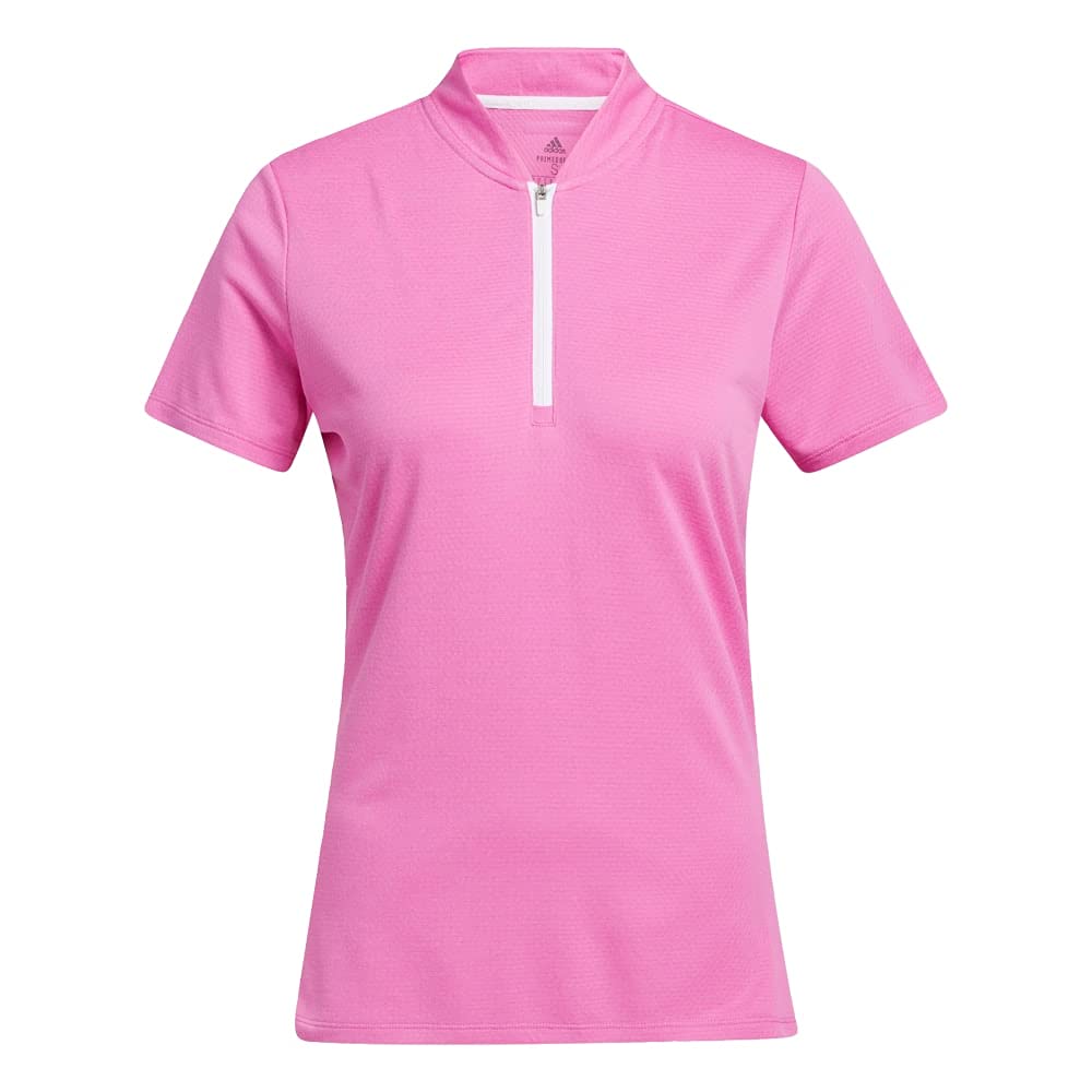 adidas Golf Women's Heat.RDY Primegreen Polo Shirt, Pink, Medium
