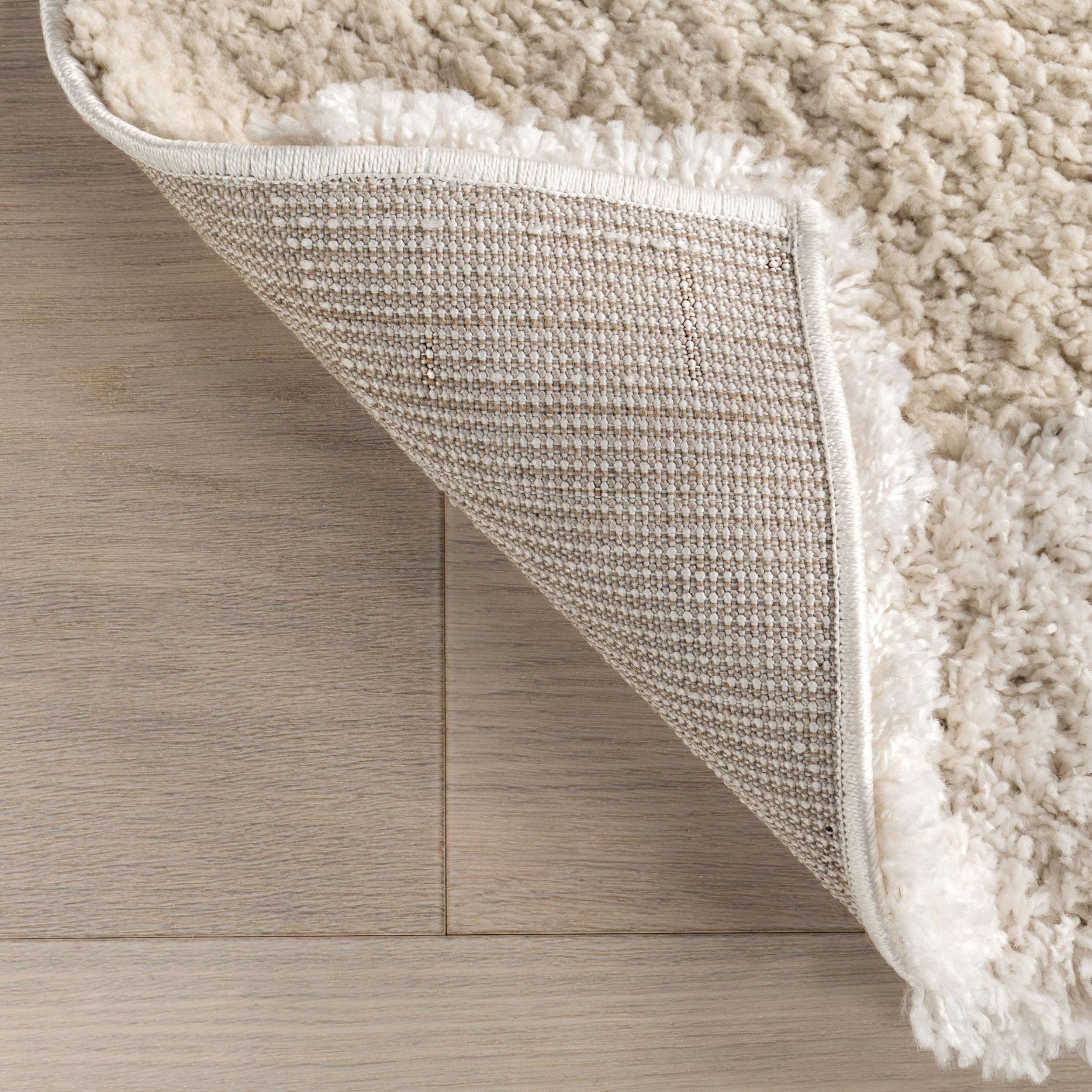 nuLOOM Gloria Abstract Shag Area Rug, 7x9, Beige