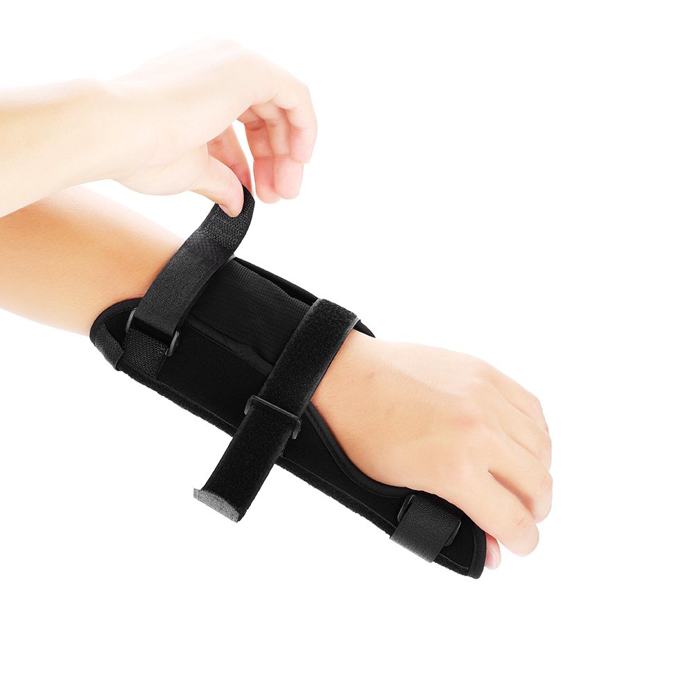 ANGGREK Adjustable Carpal Tunnel Wrist Rest, Breathable Wrist Rest Hand Rest Fracture Ligament Injury Tendon Discomfort Joint Discomfort(Left