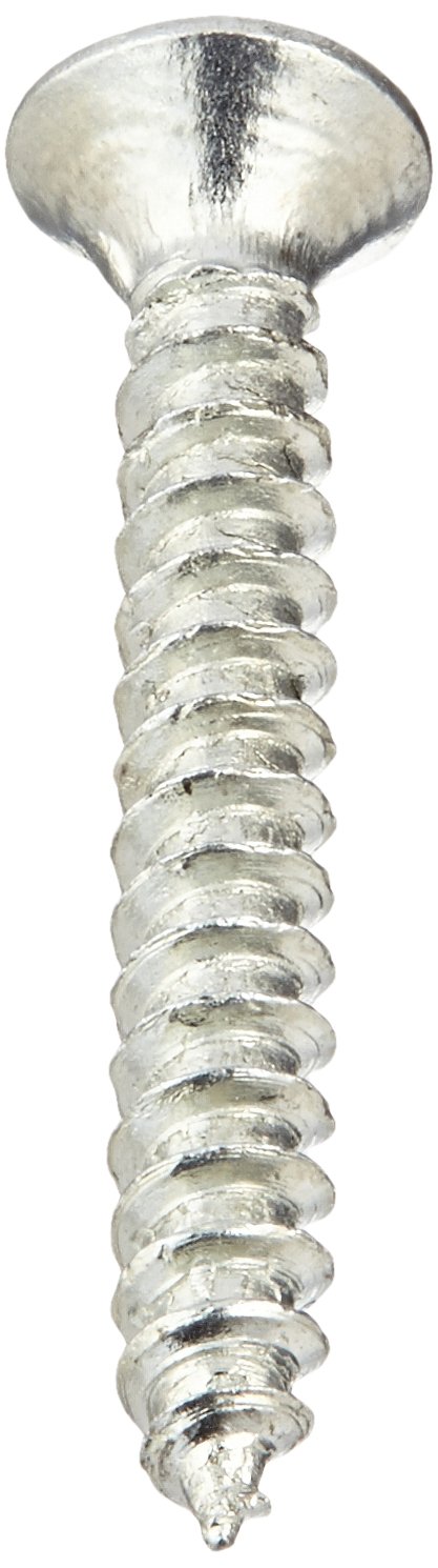 Hard-to-Find Fastener 014973291815 Phillips Flat Wood Screws, 4 x 7/8, Piece-80 , zinc