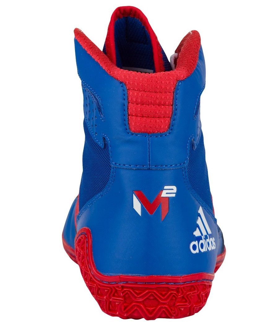 adidas Mat Wizard 3 David Taylor Edition Wrestling Shoes - Royal/Red/White - 15