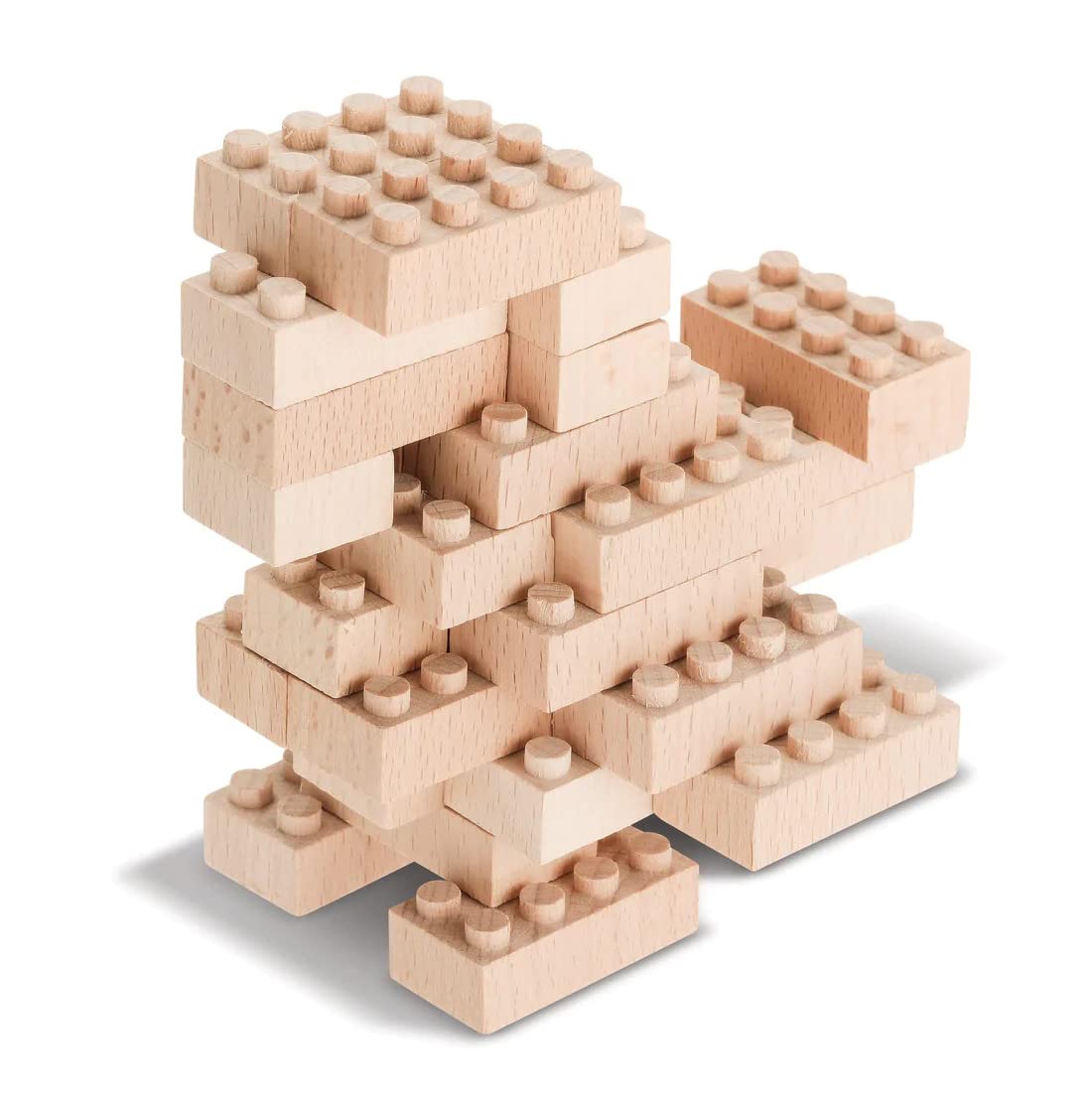 Eco-Bricks 3 in 1 Builds Bird - Earth-Friendly Kids Building Blocks - Create 3 Different Birds - Cockatiel, Toucan, Macawi