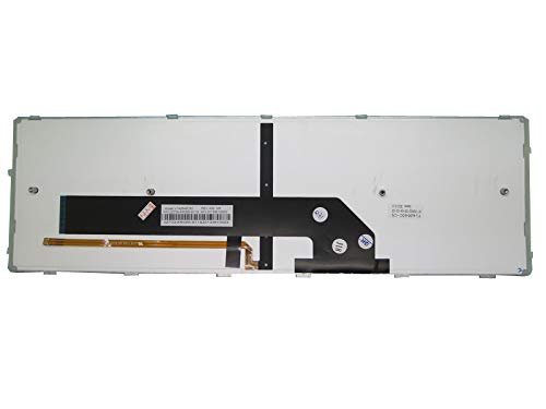 Laptop Keyboard for Gigabyte P37K P37K V3 P37X V4 P37X V5 P37X V6 P37X V6-PC4D P37X V6-PC4K4D Korea KR with Silver Frame and Backlit