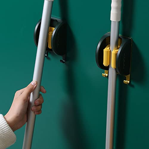Bathroom Wall Hanging Broom Holder Space Saving Broom Holder for Laundry Room Bathroom Garage