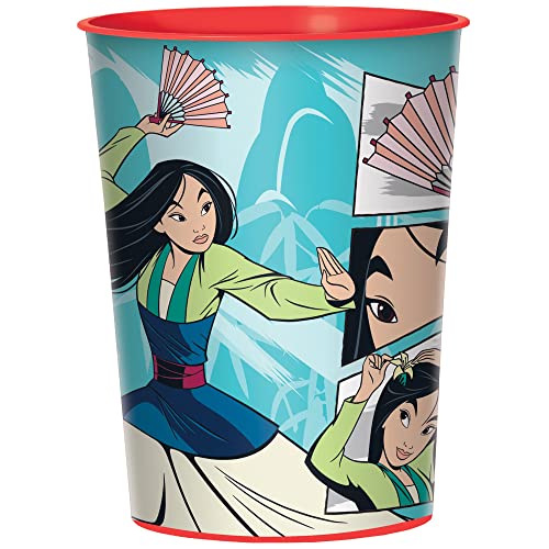 amscan Mulan Birthday Party Supplies Decoration Bundle includes Reusable Plastic Cups - 12 Count