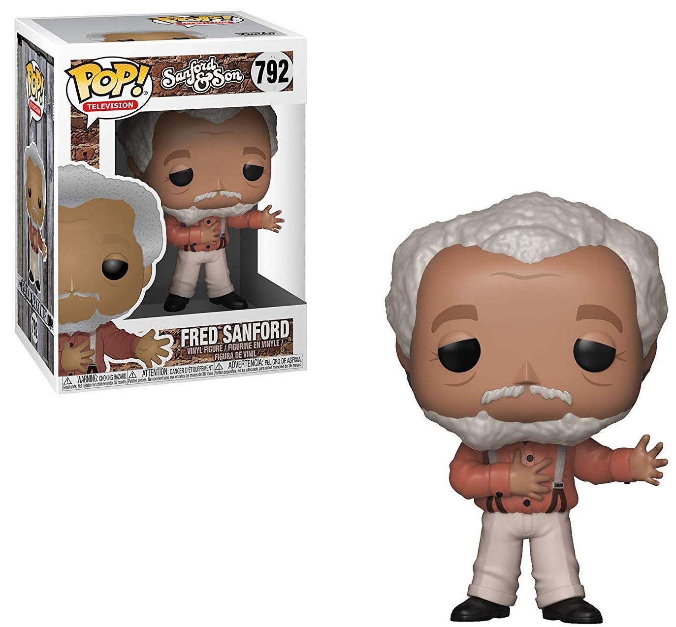 Funko TV: Sanford & Son - Fred Sanford Pop! Vinyl Figure (Includes Compatible Pop Box Protector Case)