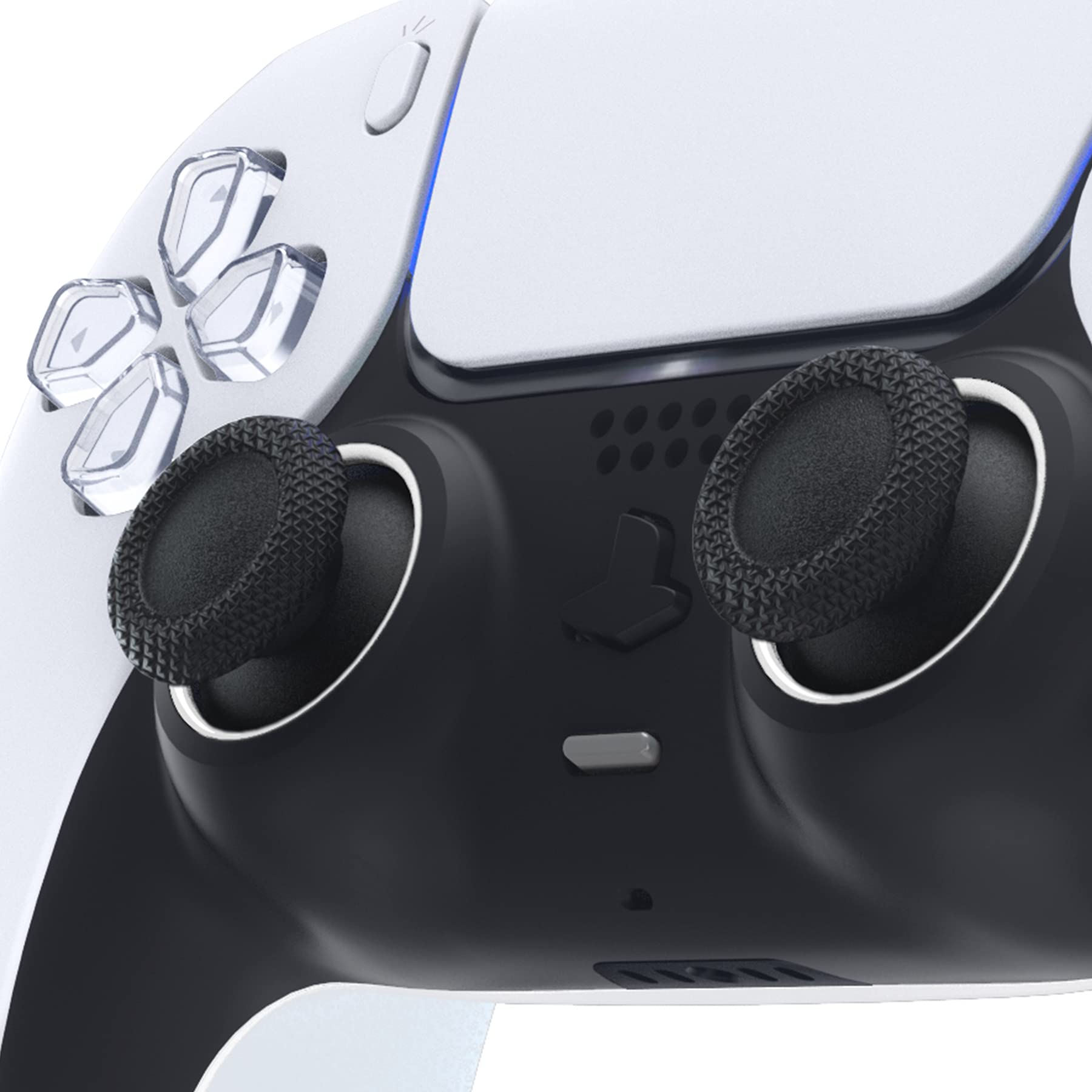 eXtremeRate White Replacement Accessories for PS5 Controller, Custom Accent Rings for PS5 Controller - Controller NOT Included