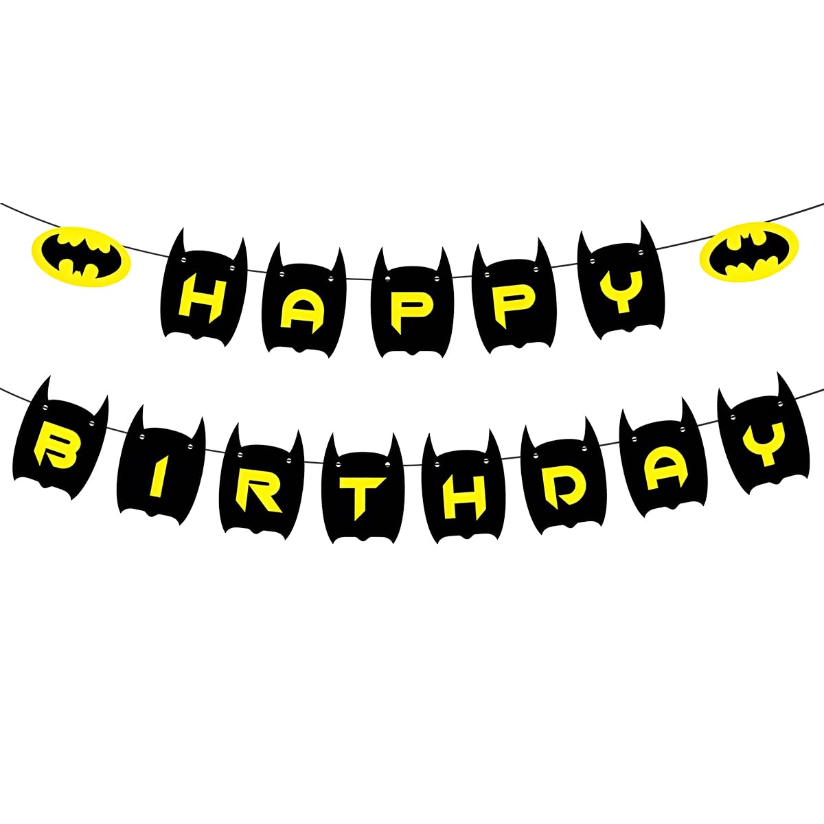 Batman Birthday Banner,Batman Birthday Party Suplies Decor